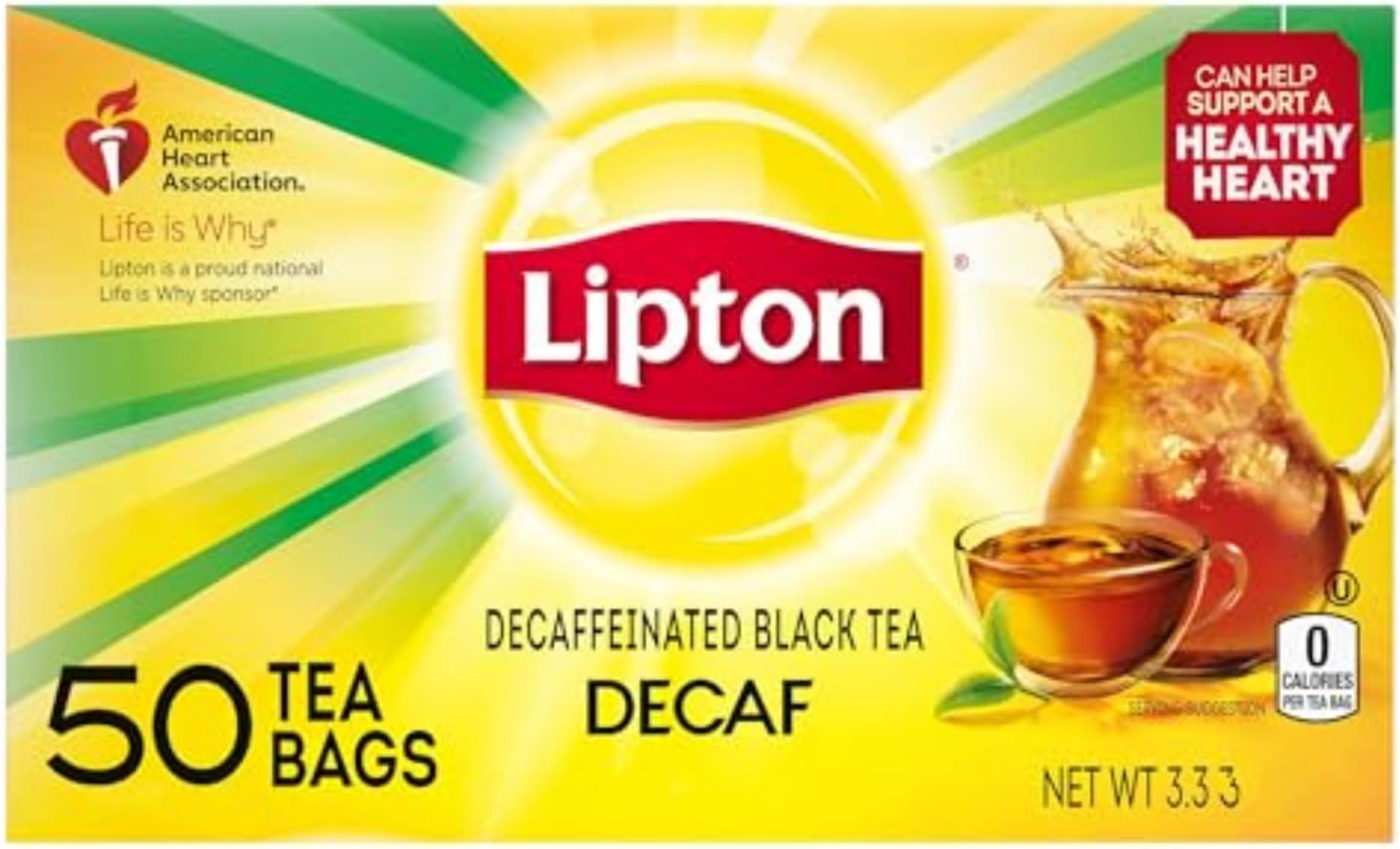 Amazon.com : Lipton Terrific Turmeric Herbal Tea Bags, 15 Count (Pack ...