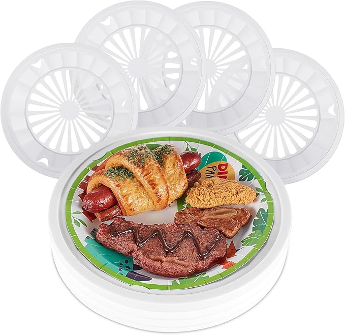 Amazon.com: Tessco for you 24 Pcs Reusable Plastic Paper Plate Holders ...
