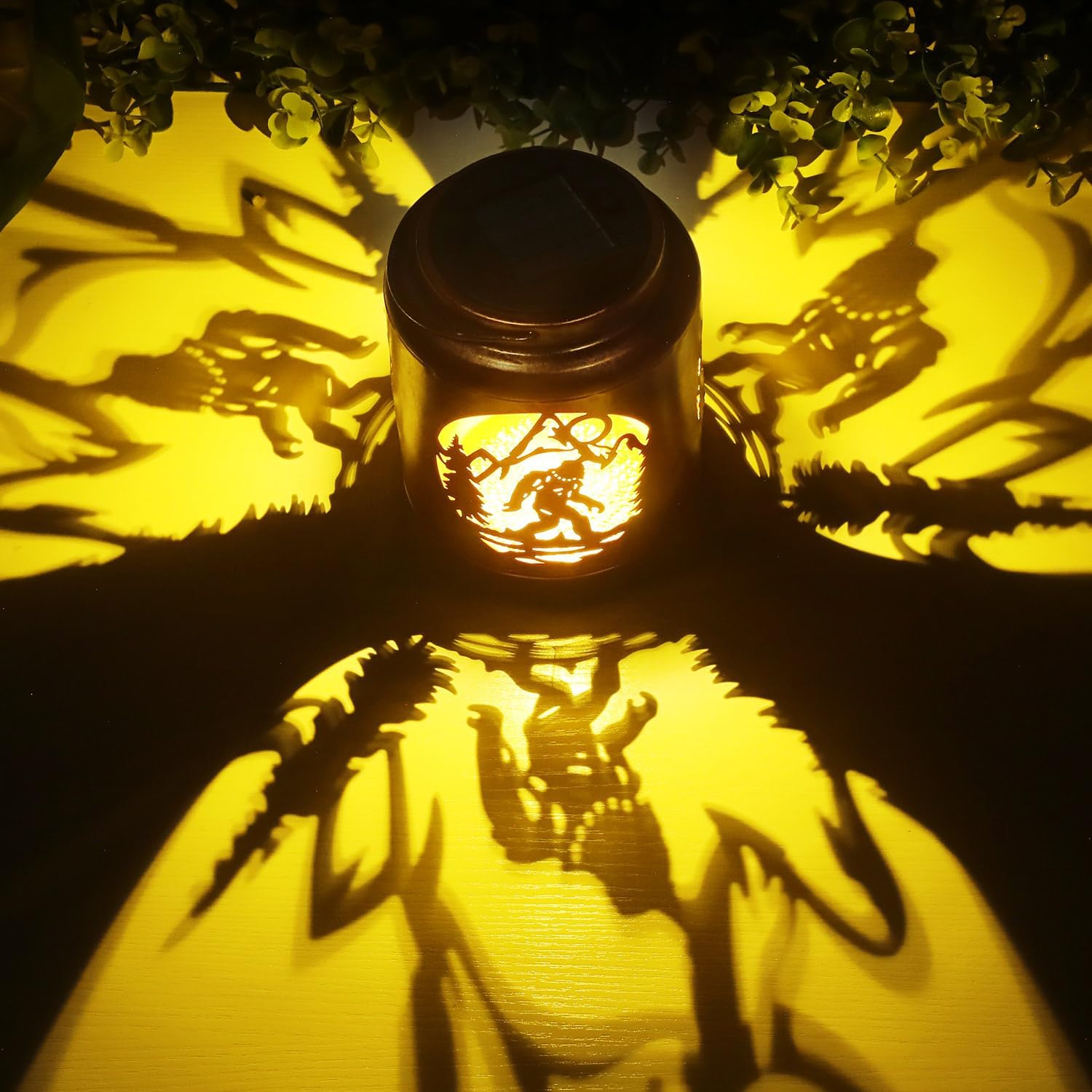 Amazon.com: Bigfoot Sasquatch Solar Lanterns Outdoor,Waterproof Hanging ...