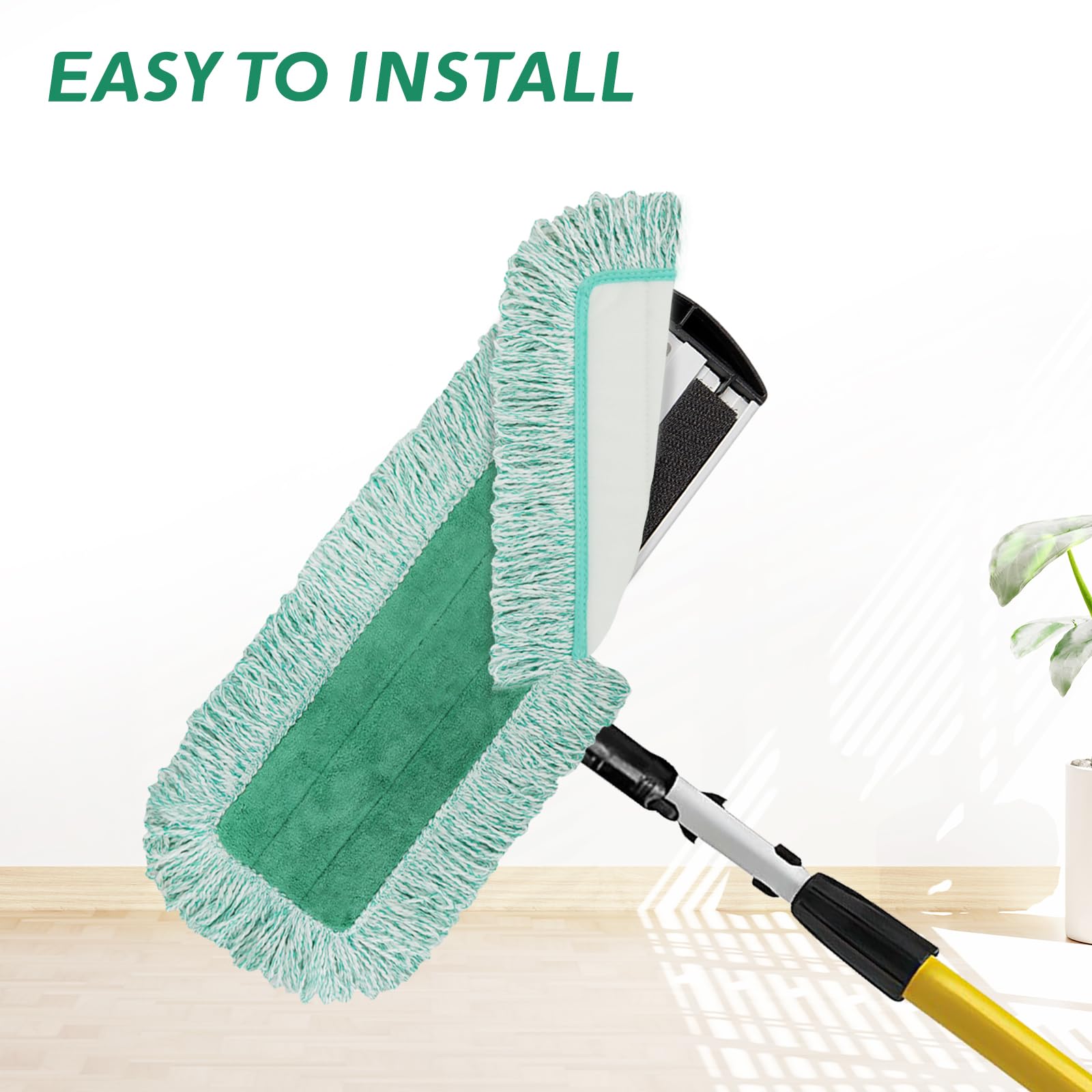 Snapklik.com : Dust Mop Pads For Rubbermaid Commercial Microfiber Dust Mops - 18 Inch Mop Head ...