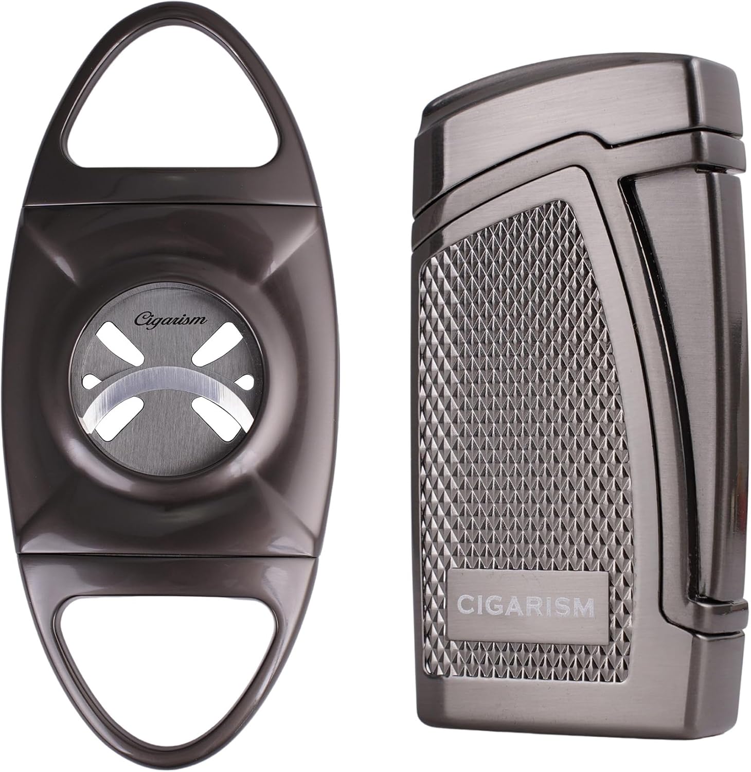 Amazon.com: CIGARISM Cigar Lighter Cutter Set, Large Size Hollow-Out ...