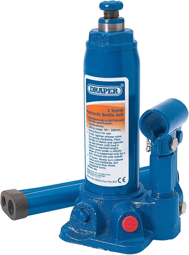 Draper 39054 Hydraulic Bottle Jack, 2 Ton : Amazon.co.uk: Automotive