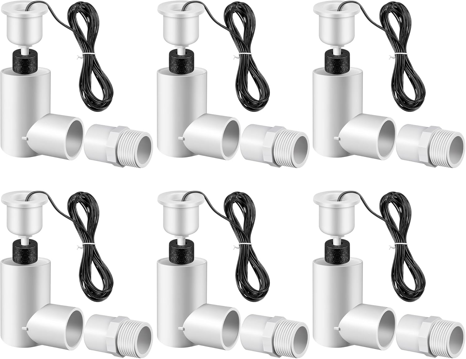 6 Pack SS2 Float Switch for Easy Installation, AC Float Switch with 3/4 ...