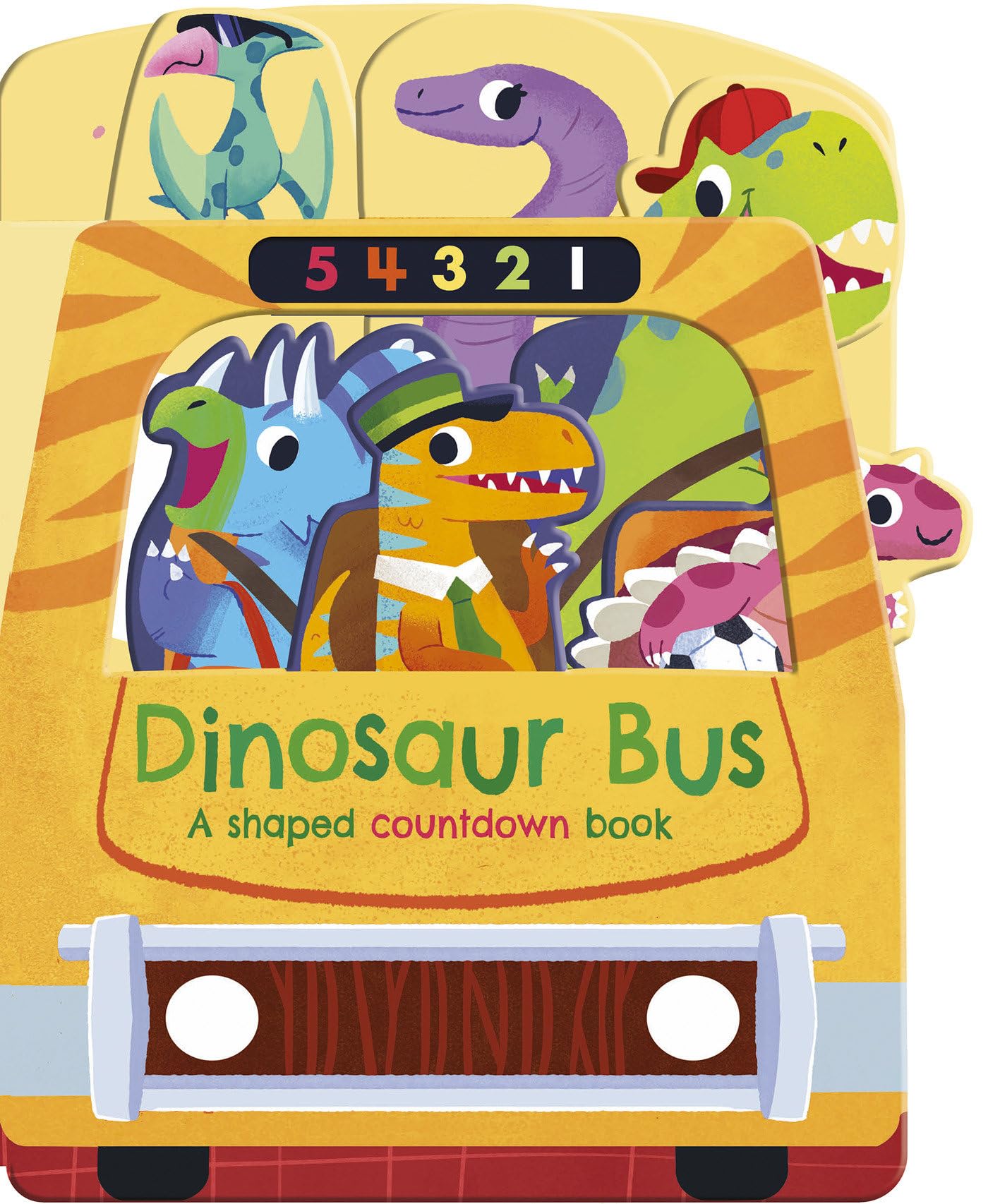 Dinosaur Bus: A shaped countdown book: Hughes, Helen, Matthews, Mel ...