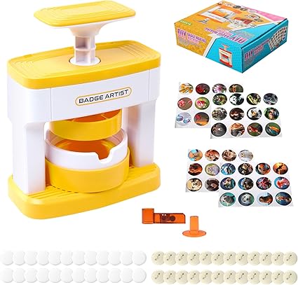 Amazon.com: Qivine Button Maker Machine, Pin Maker Badge Maker Button ...