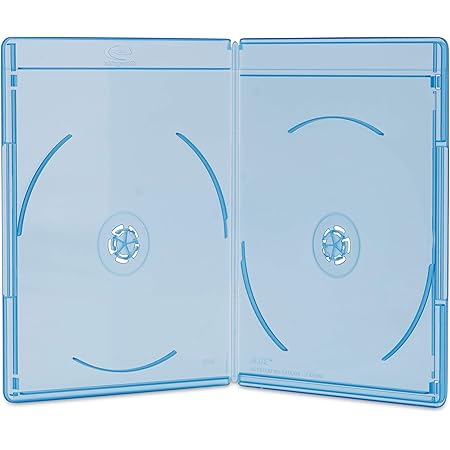 Hama 51468 Blu-Ray Disc Double Jewel Cases - Blue (Pack of 3) : Amazon ...