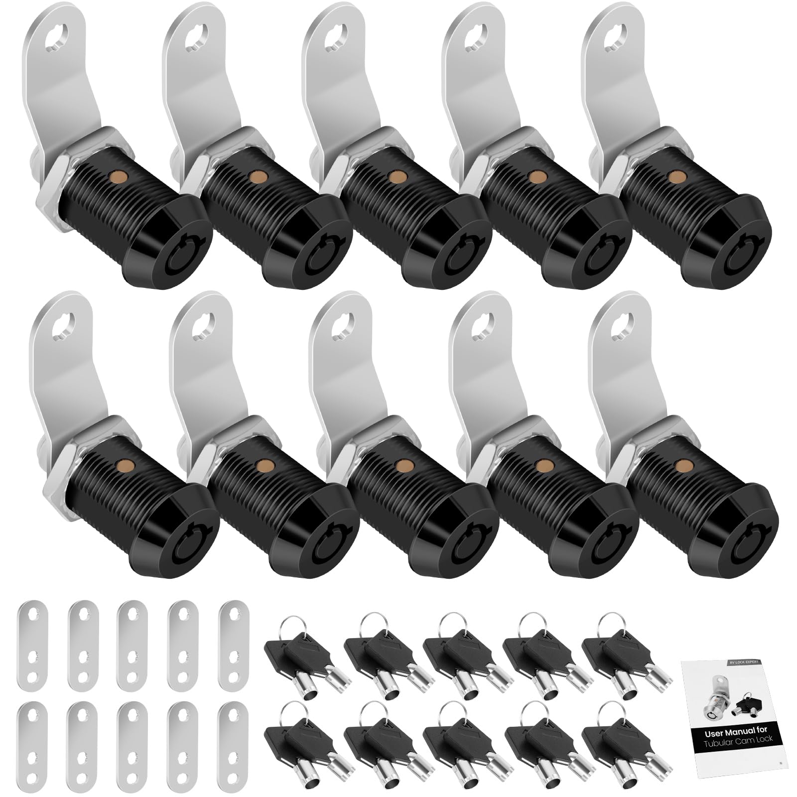 Amazon.com: 10 Pack Cabinet Lock with Keys, 7/8" RV Storage Locks Keyed ...