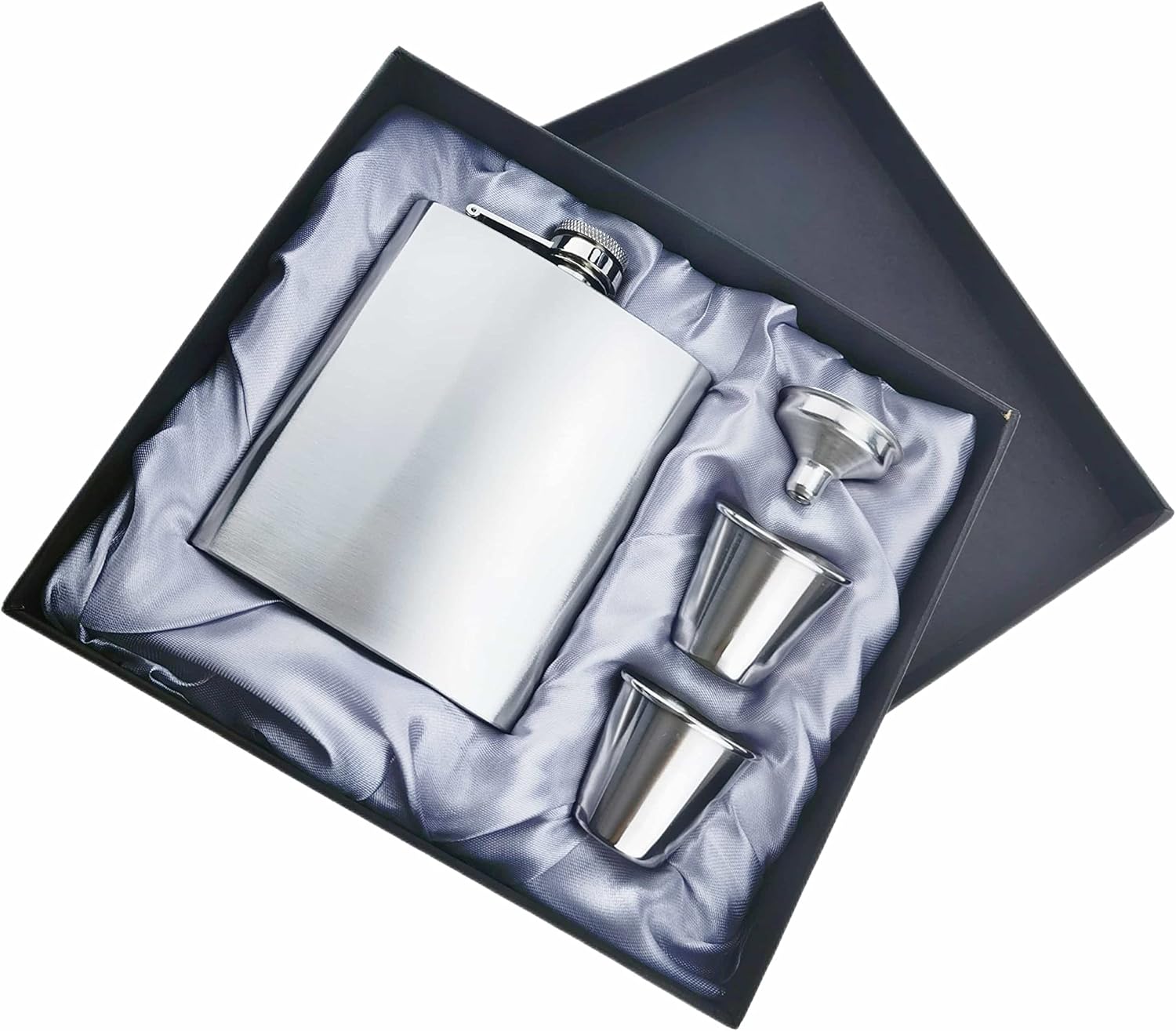 Amazon.com | Flask Gift Set Stainless Steel 7Oz Liquor Hip Flask Funnel ...
