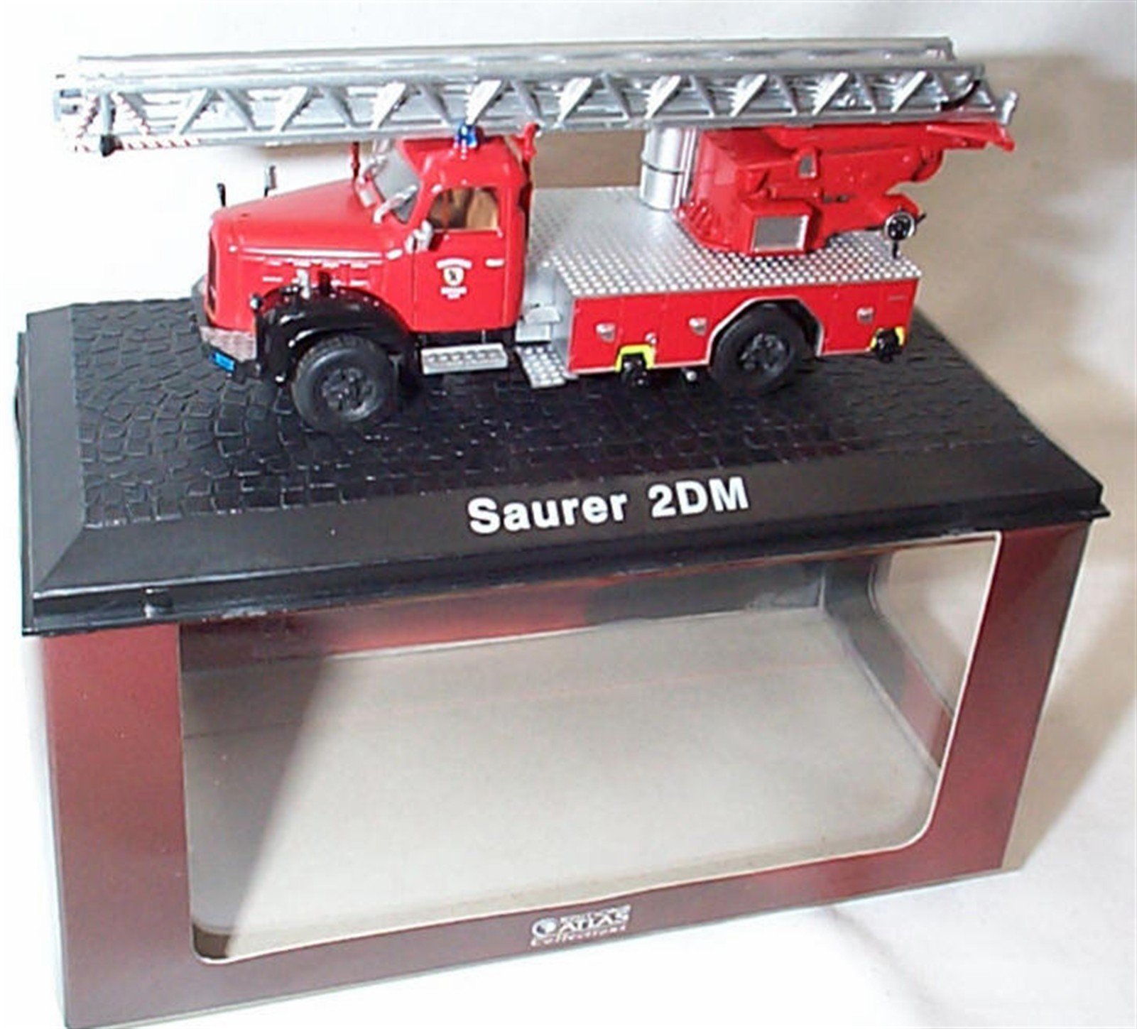 Buy atlas editions red saurer 2DM fire engine 1.72 scale diecast model ...