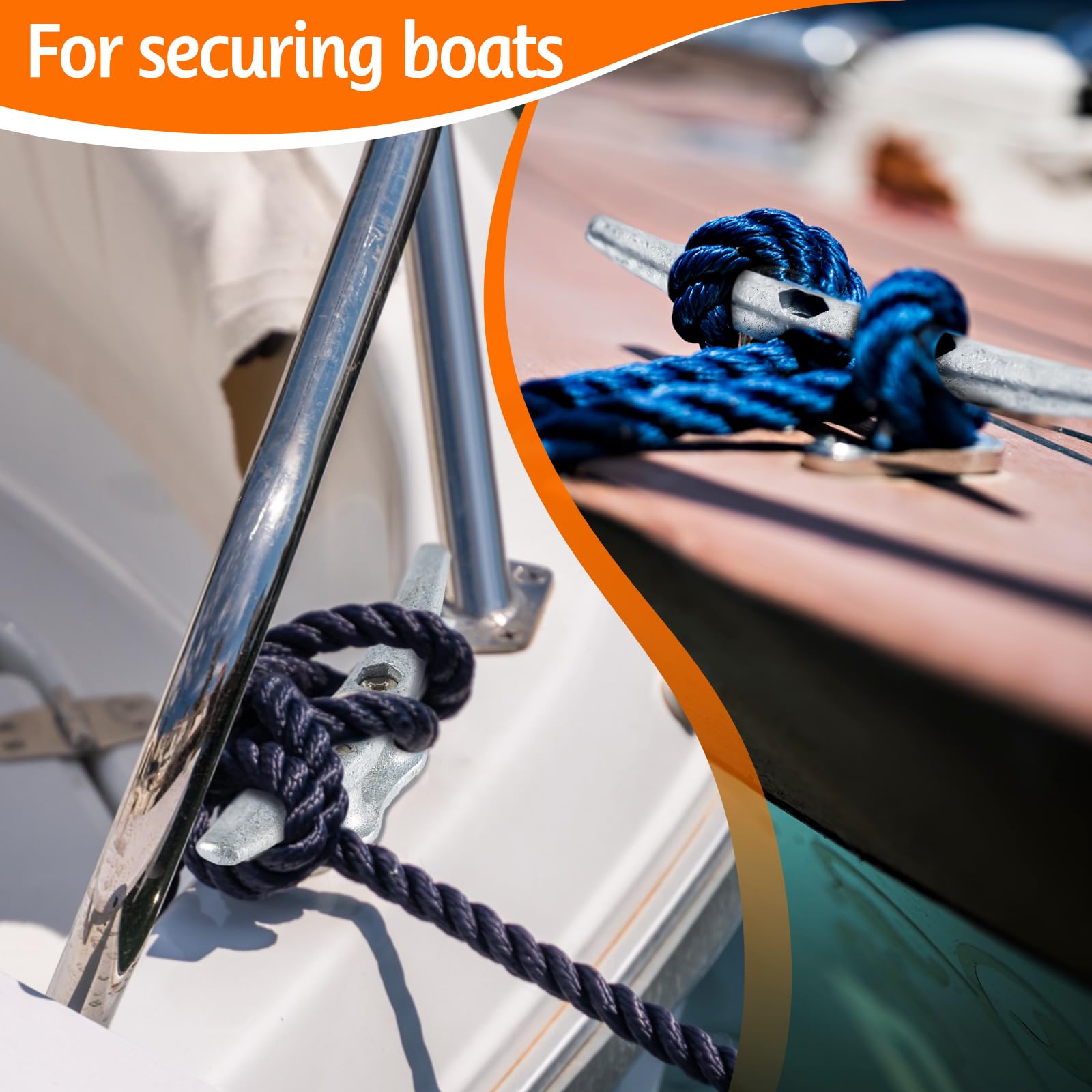 Snapklik.com : DaisyInner Boat Cleats Dock Cleats Galvanized Cast Iron ...