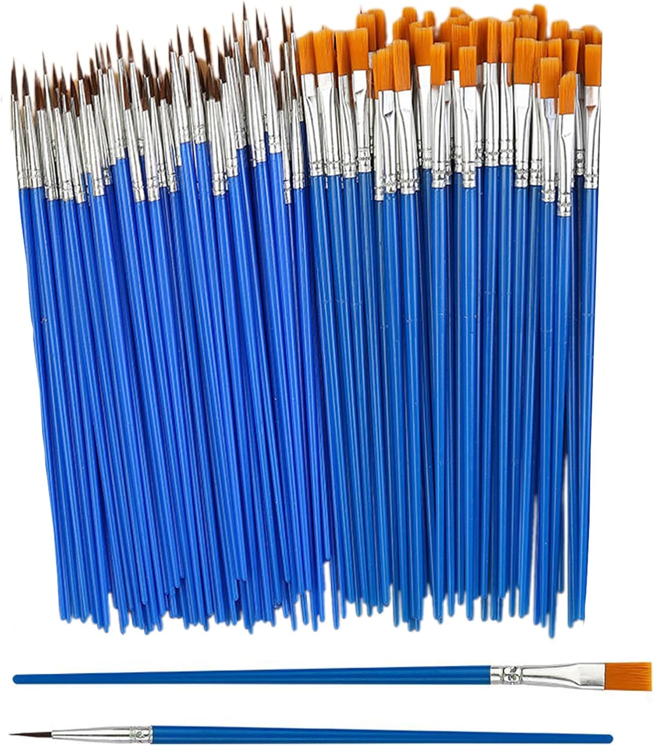 40 Pcs Paint Brush Set, Small Paint Brushes, Watercolour Brushes ...