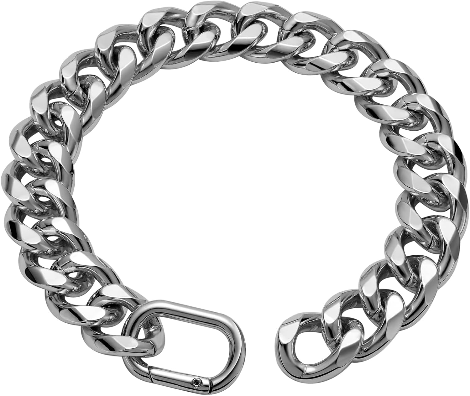 Amazon.com : WOOFUU 19MM Light Metal Thick Cuban Link Chain for Dogs ...