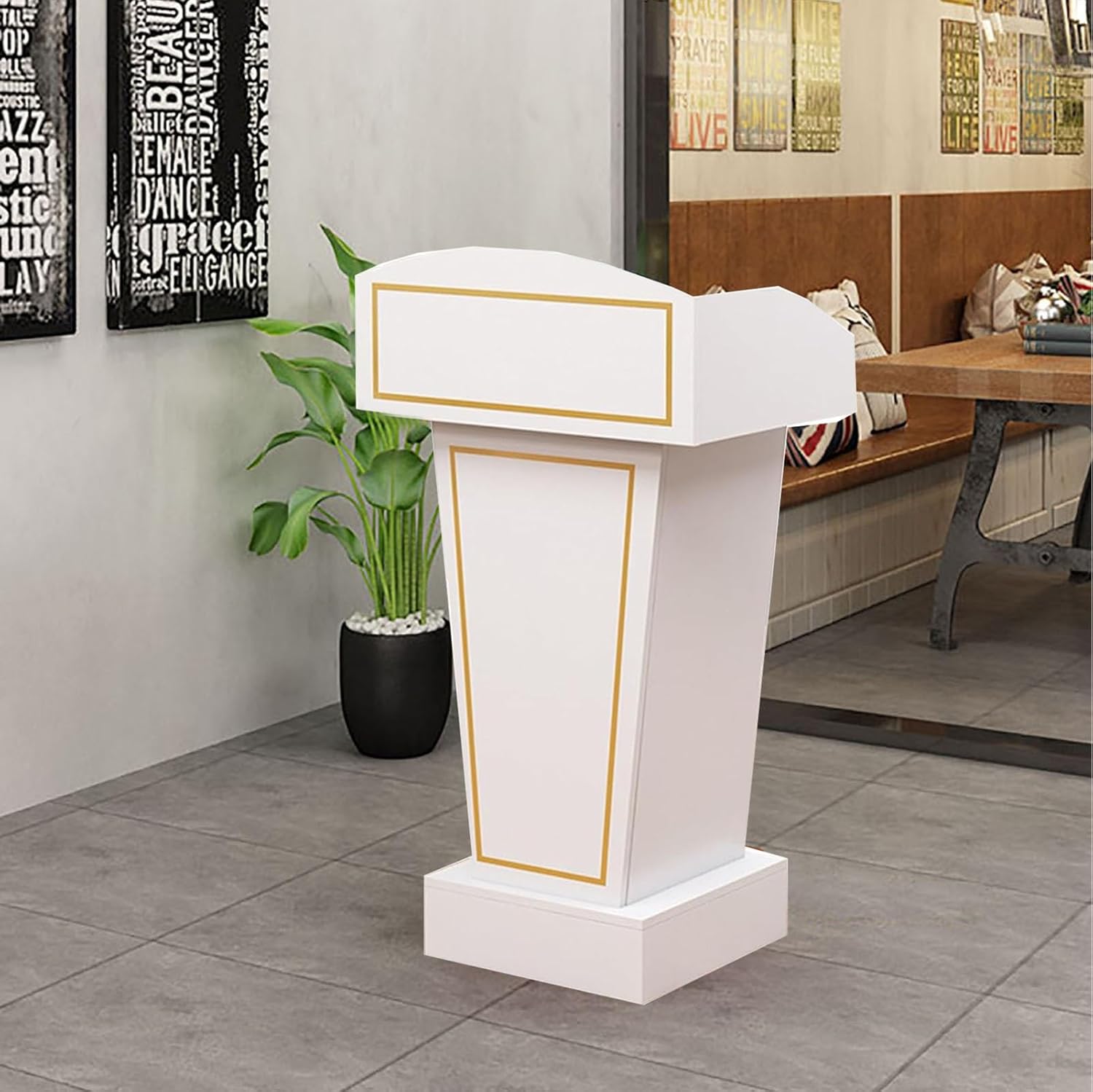 Amazon.com : JIAHESHYP Portable Lecterns, Pulpits, Modern Podium, Floor ...
