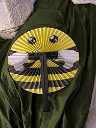 Amazon.com: Taiyin 48 Pack Bee Themed Paper Hand Fans Decorative ...