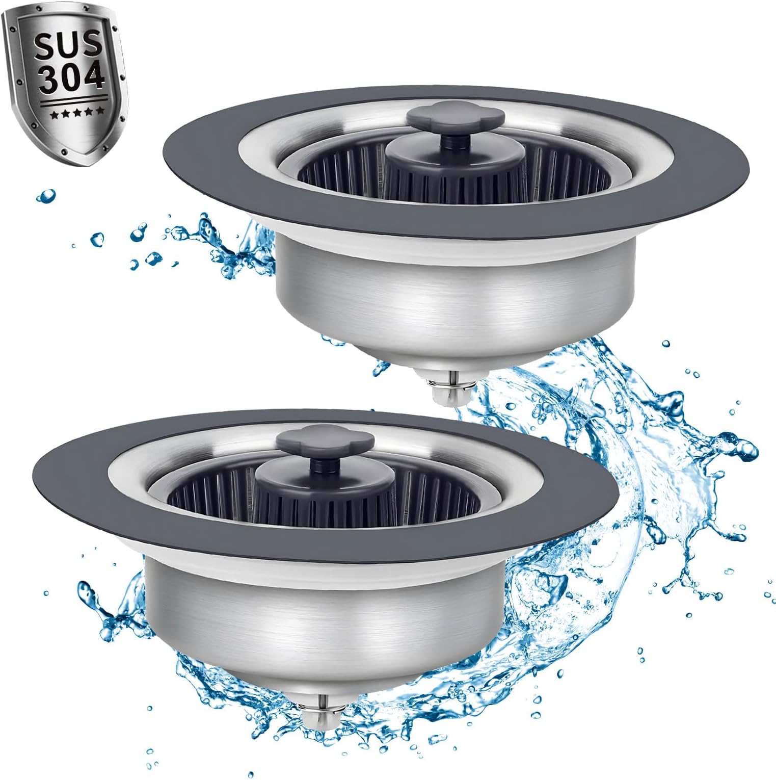 ANXHYH 3-in-1 Kitchen Sink Drain Filter Pop-up Stopper with Filter ...