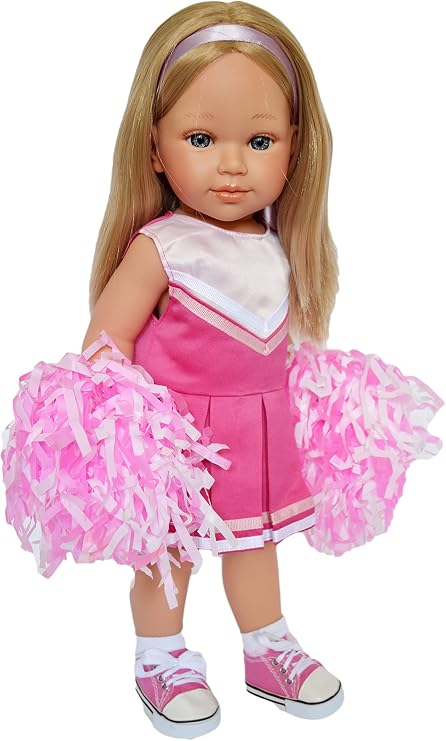 Amazon.com: 18 Inch Doll Clothes- Pink Cheerleader Outfit Fits 18 Inch ...