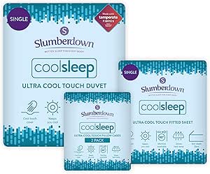 Slumberdown Cooling Bedding Set Single - All Round Cool Experience with ...