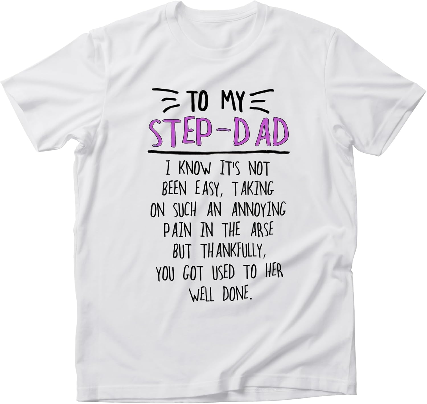 Amazon.com: Personalized T-Shirt for Bonus Dad from Step Daughter Step ...