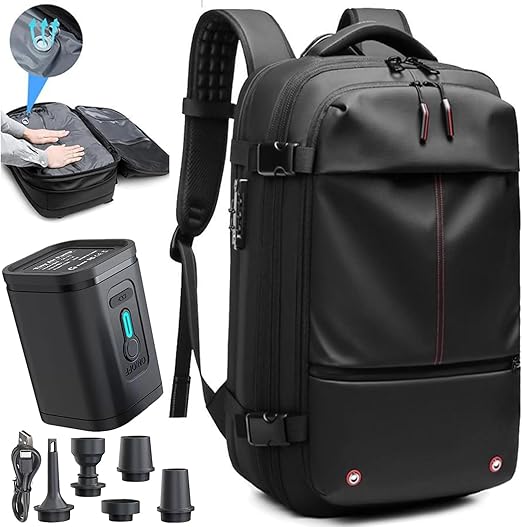 Upgrated Vacuum Backpack - 62L Expandable Travel Backpack With ...