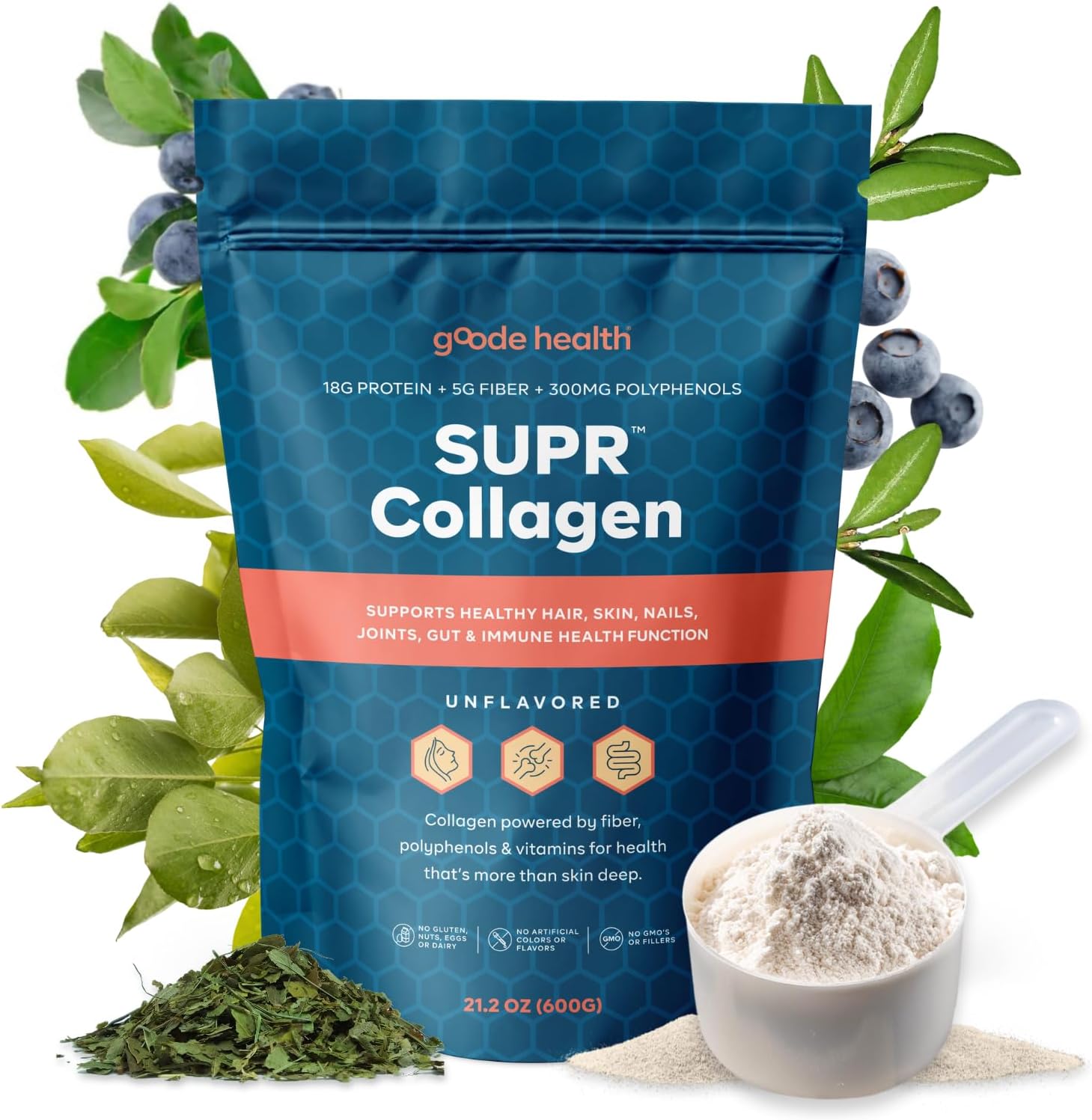 Amazon.com: goode health SUPR Collagen Powder | Unflavored Hydrolyzed ...