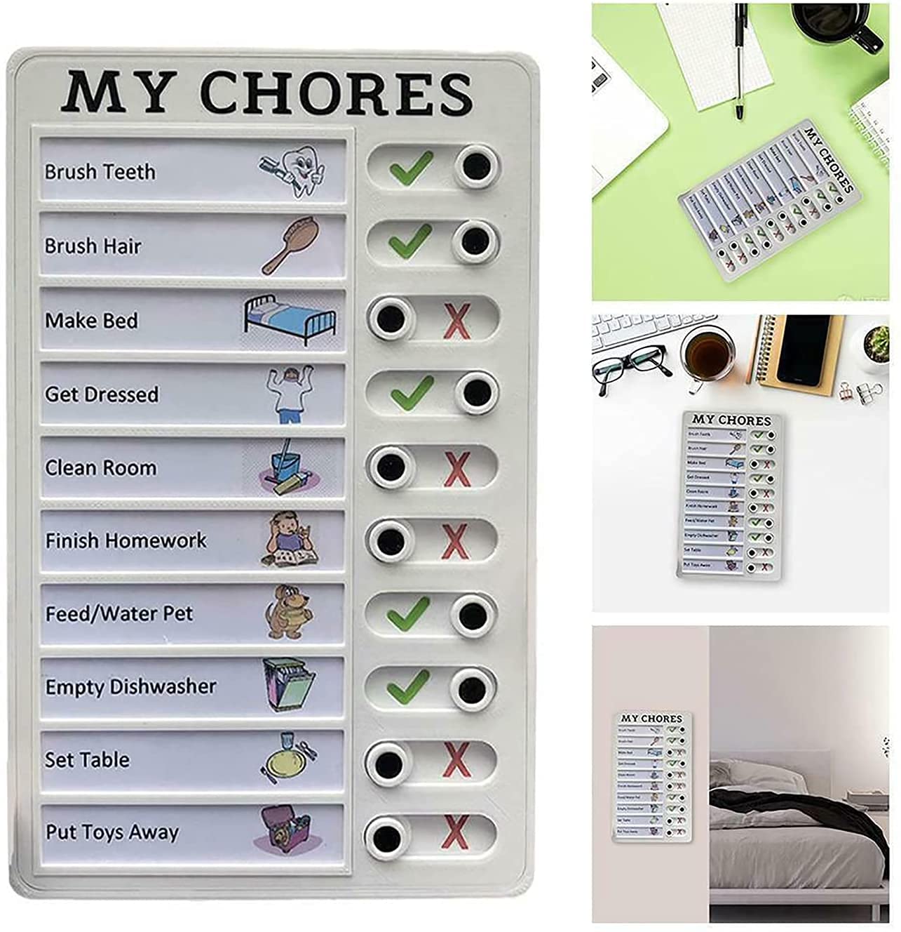 Checklist Memo Plastic Board Detachable And Reusable Creative Memo ...