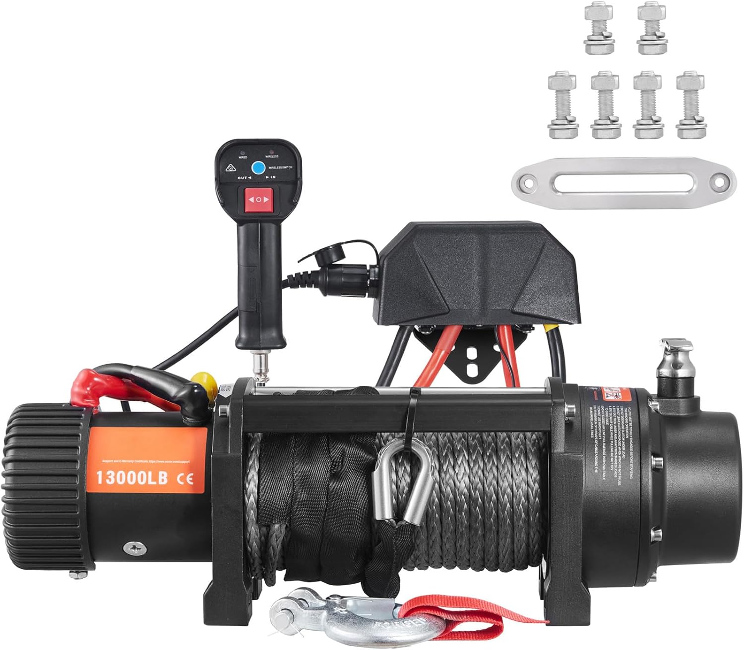 Brandclub - VEVOR Electric Winch 13000lb Load Truck Winch Compatible ...