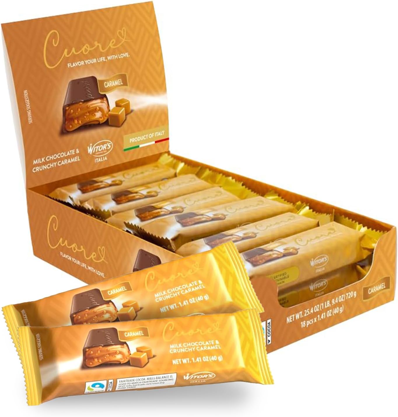 Amazon.com : Witor's Cuore Collection Chocolate, Premium Italian ...