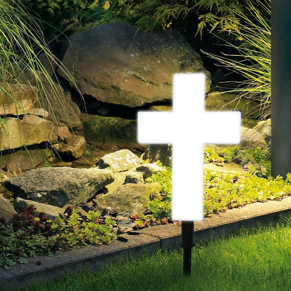 Solar Cross For Cemetery Precious Moments Cardinal Personalized Solar