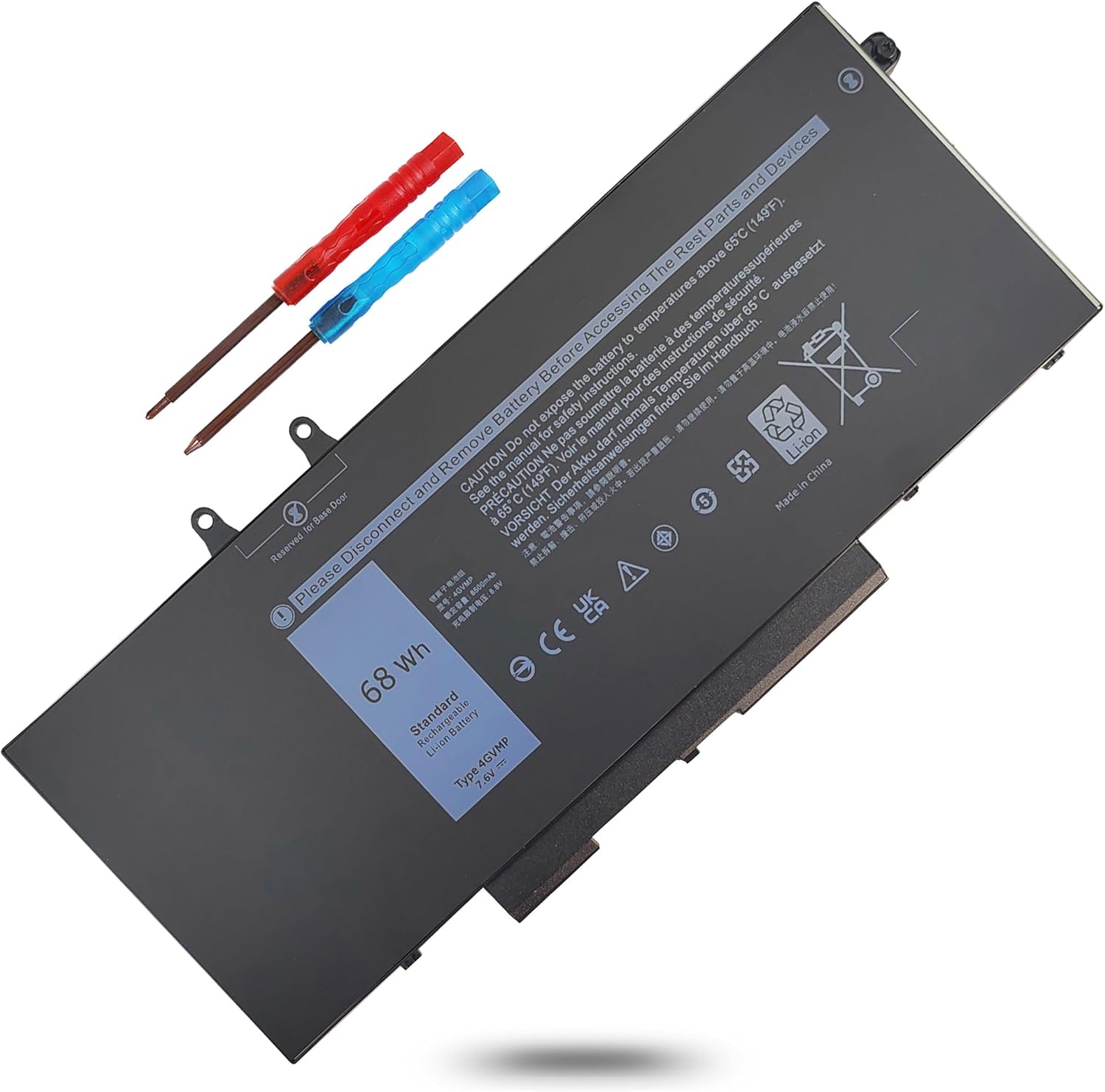 Amazon.com: 68WH 4GVMP C5GV2 Battery for Dell Latitude 5400 E5400 5510 ...