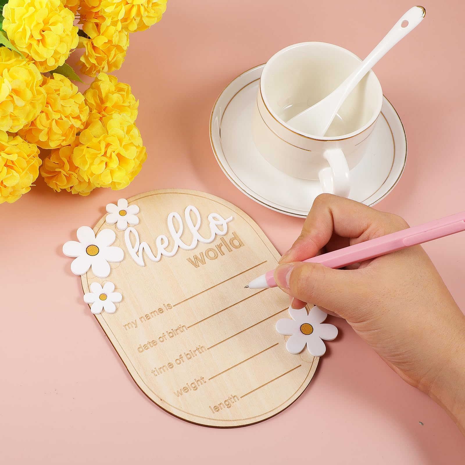 Snapklik.com : Baby Welcome Sign Hospital Hello World Newborn Sign ...