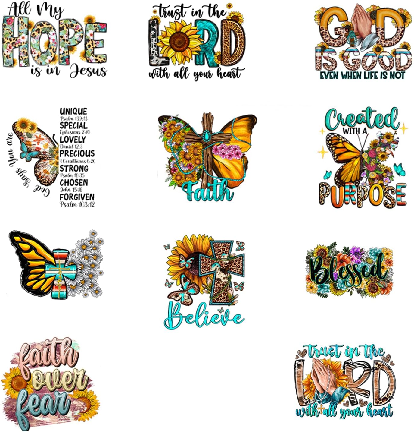 Amazon.com: Iron On Transfer Heat Transfers Patches for Clothing T ...