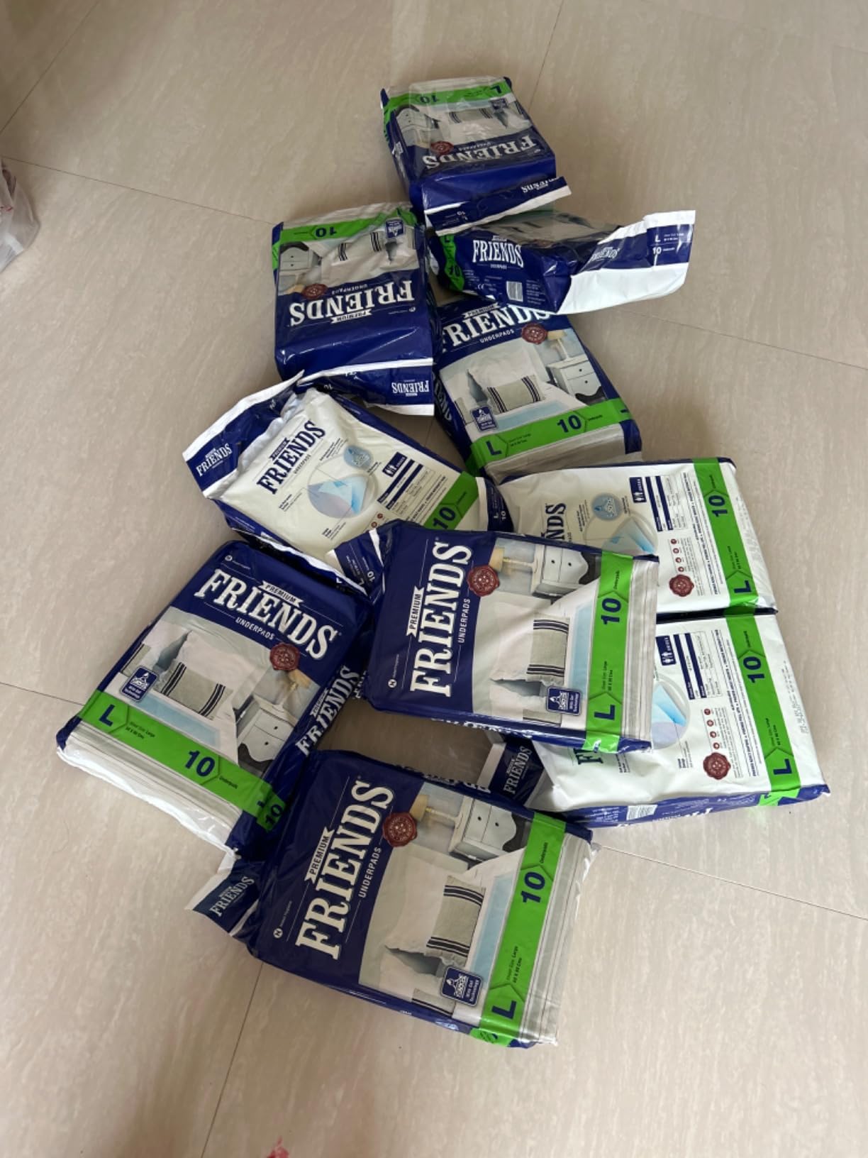 Friends Premium Disposable Underpads,Soft & Super Absorbency - 60x90 cm ...