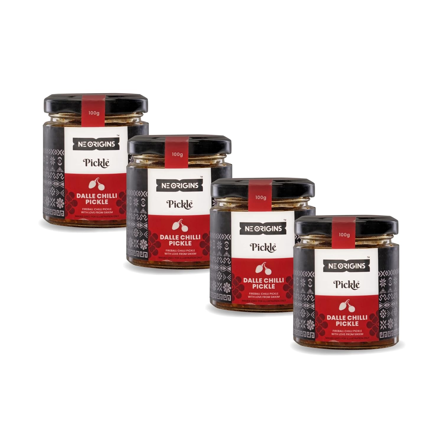 Dalle Chilli Pickle 100g,Pack of 4 (Dalle Chilli, Pack of 4) : Amazon ...