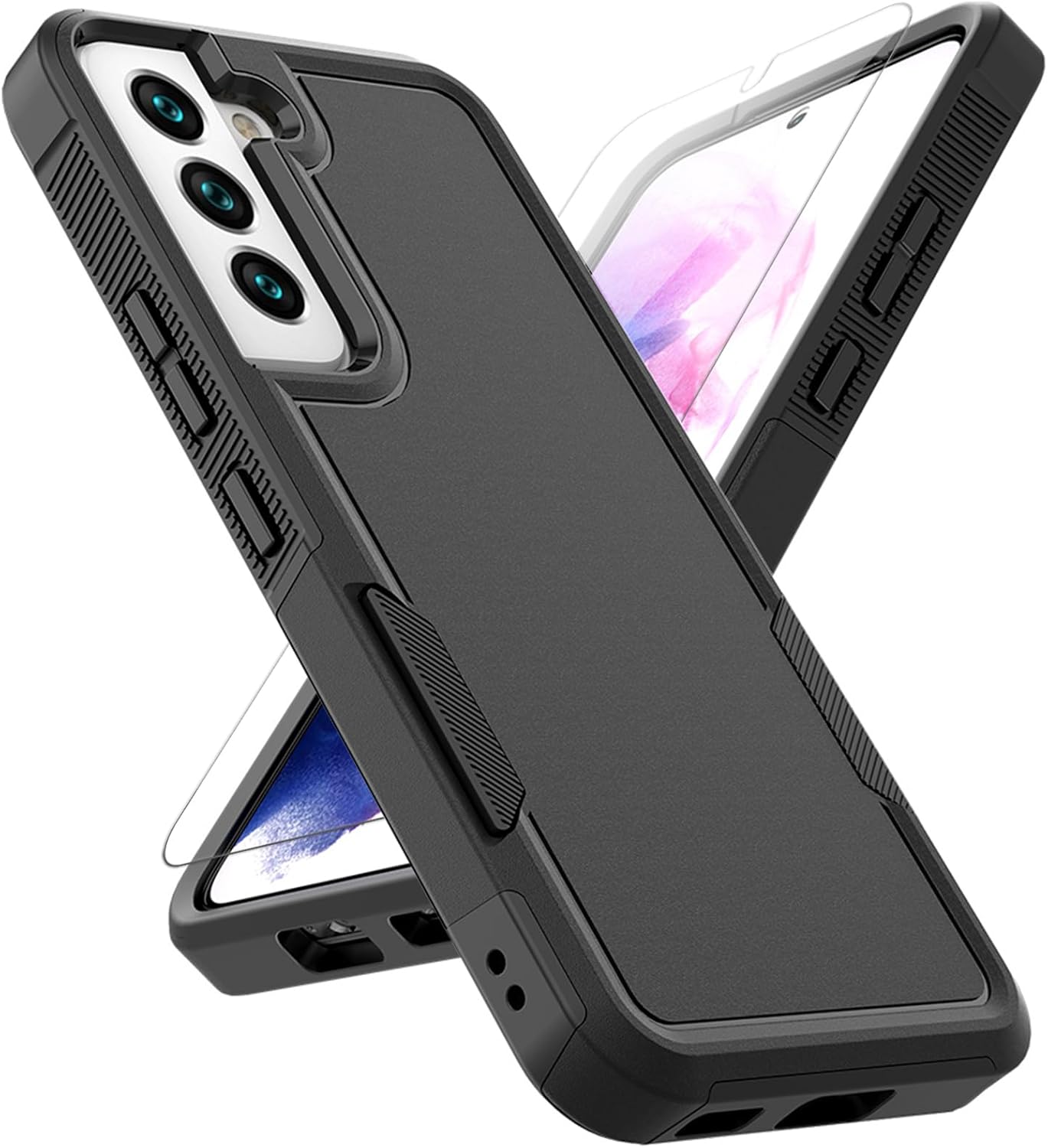Amazon.com: for Samsung Galaxy S22 Case: Dual Layer Protective Heavy ...