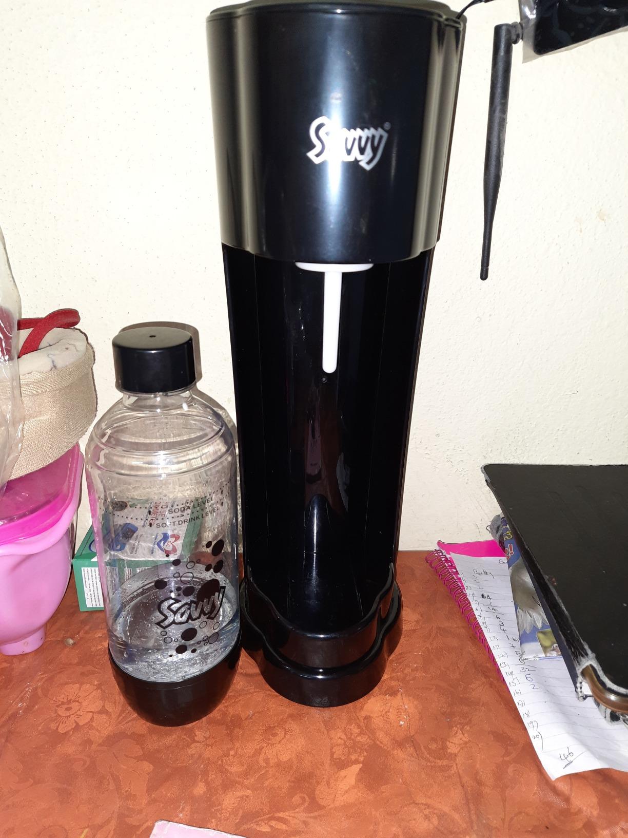 SAVVY Soda/Drink Maker- Home Fizzy Drink Maker Machine in Silver Color ...