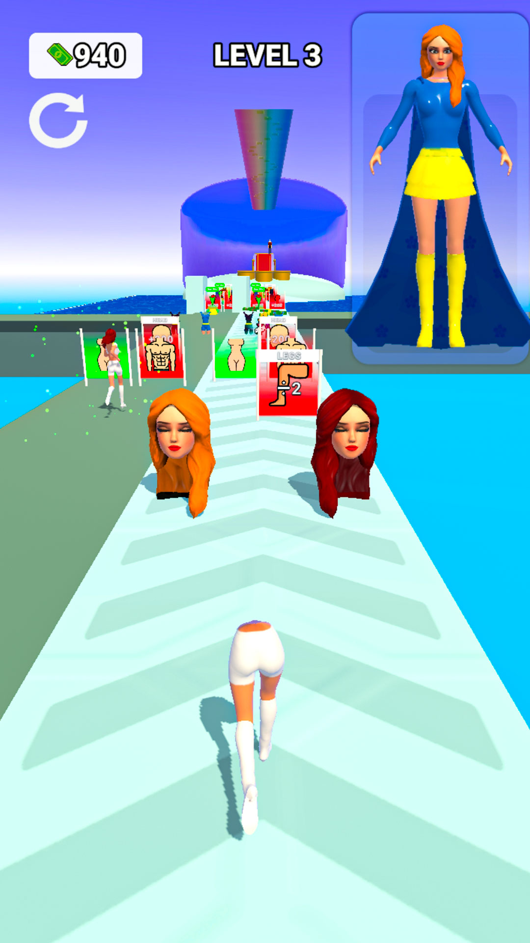 Make Girlfriend Queen, Dress Up Race & Build Run Game, Catwalk Fashion ...