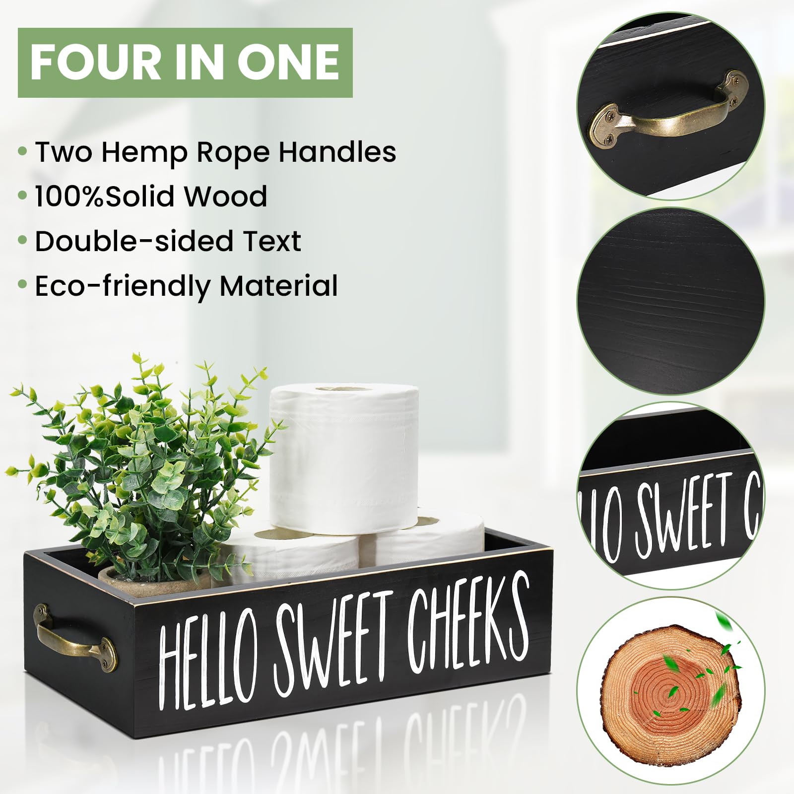 Snapklik.com : Bathroom Decor Box 2 Sides Funny Toilet Paper Holder ...
