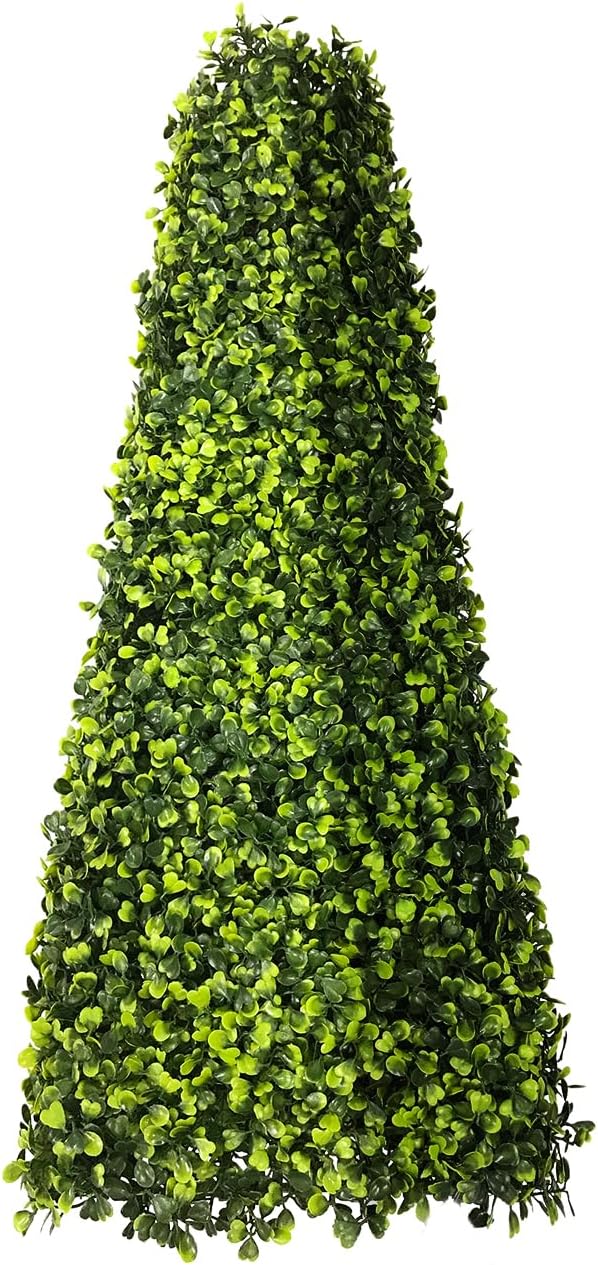 Amazon.com - GOFLAME 35” Artificial Boxwood Topiary Tree, Faux Triple ...