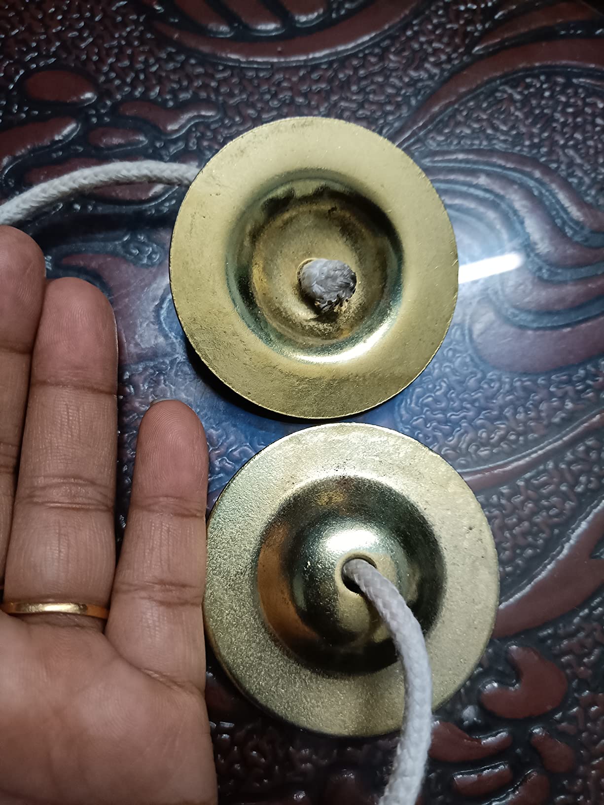 Handmade Manjira Metal Brass God Handmade Percussion Musical Instrument ...