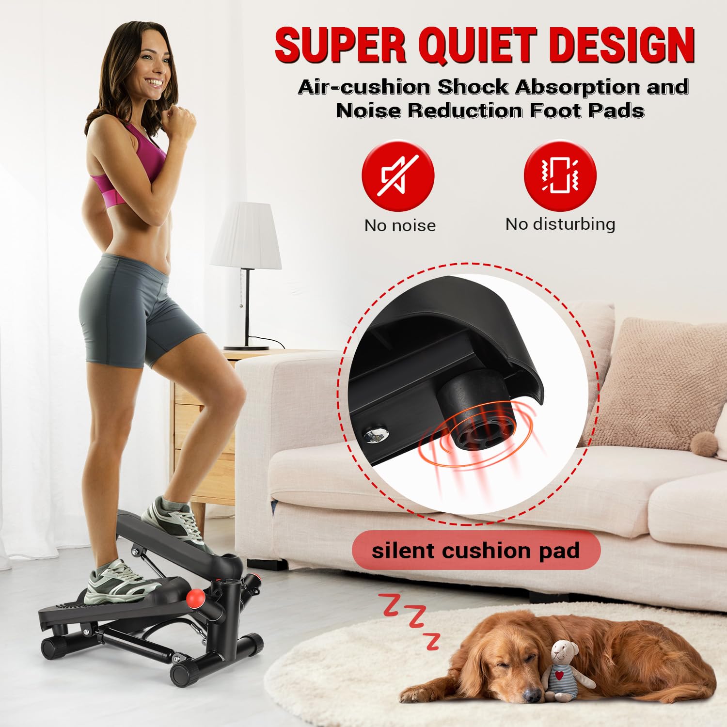 Stair Stepper Best Small Home MERACH Stepper Vertical Climber, Quiet,