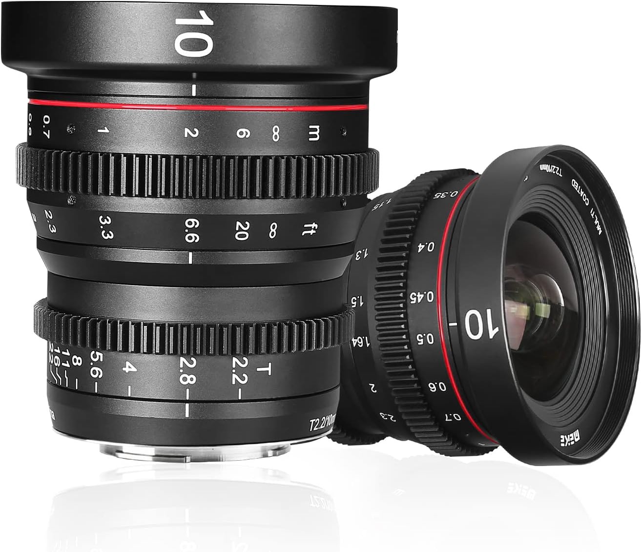 Amazon.com : Meike 10mm T2.2 Mini Manual Focus Wide-Angle Cinema Lens ...