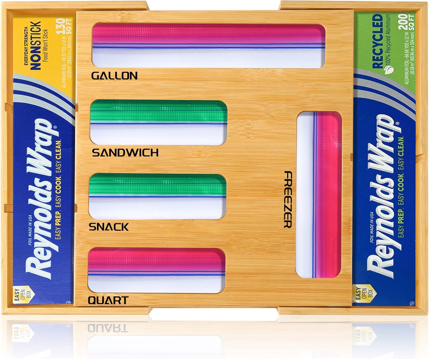 Amazon.com: Calmbee Food Storage Bag Organizer for Kitchen Drawer ...