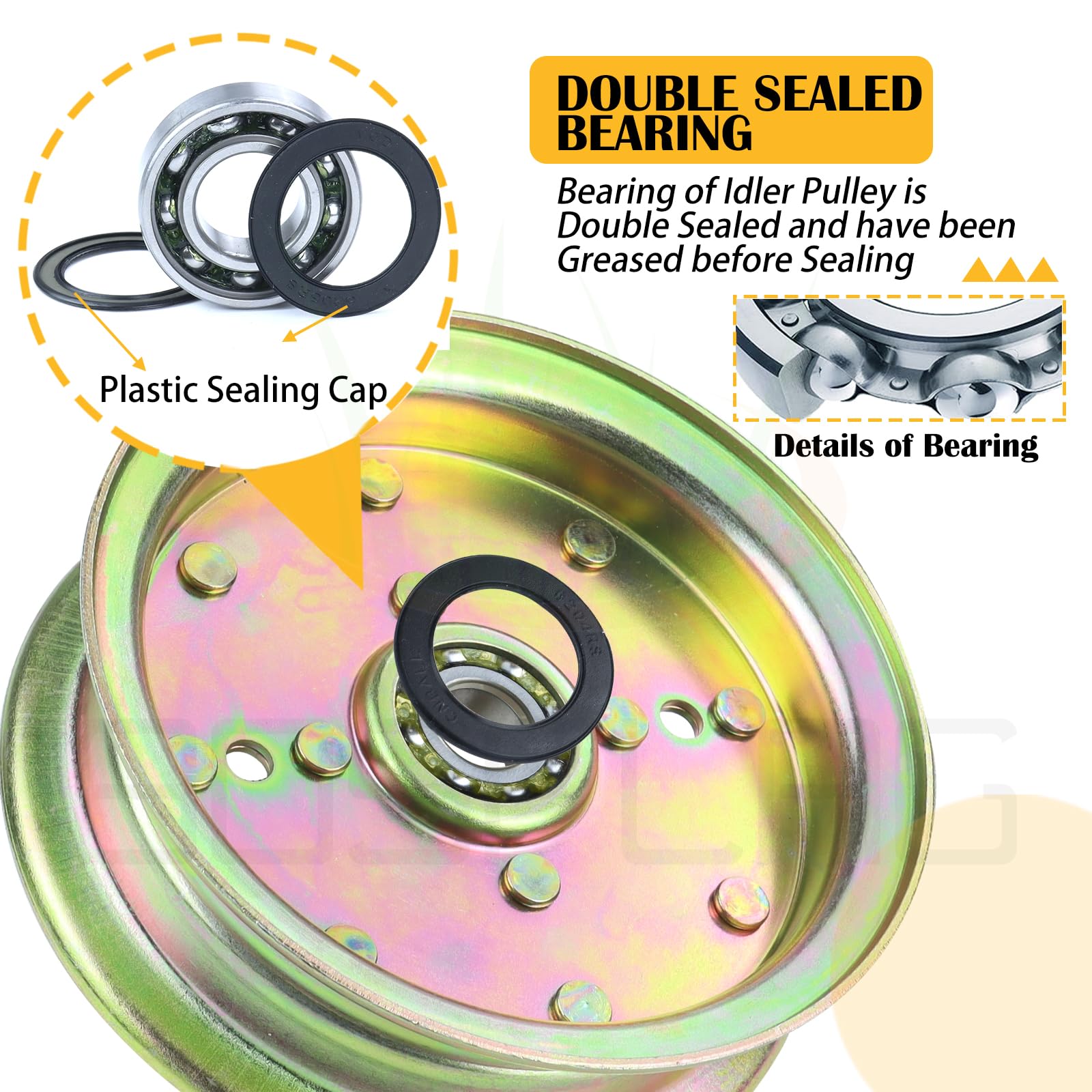 Ulysses 31 539132728 Polea Plana Para Husqvarna Craftsman MTD 589766101 ...