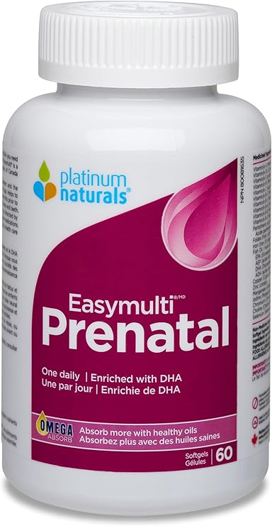 Platinum Naturals Easymulti Prenatal, 60 Softgels - Complete ...