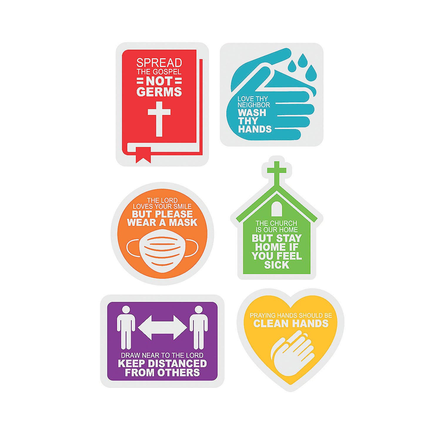 Welcome Back To Church Safety Posters Party Decor 6 Pieces | Desertcart ...