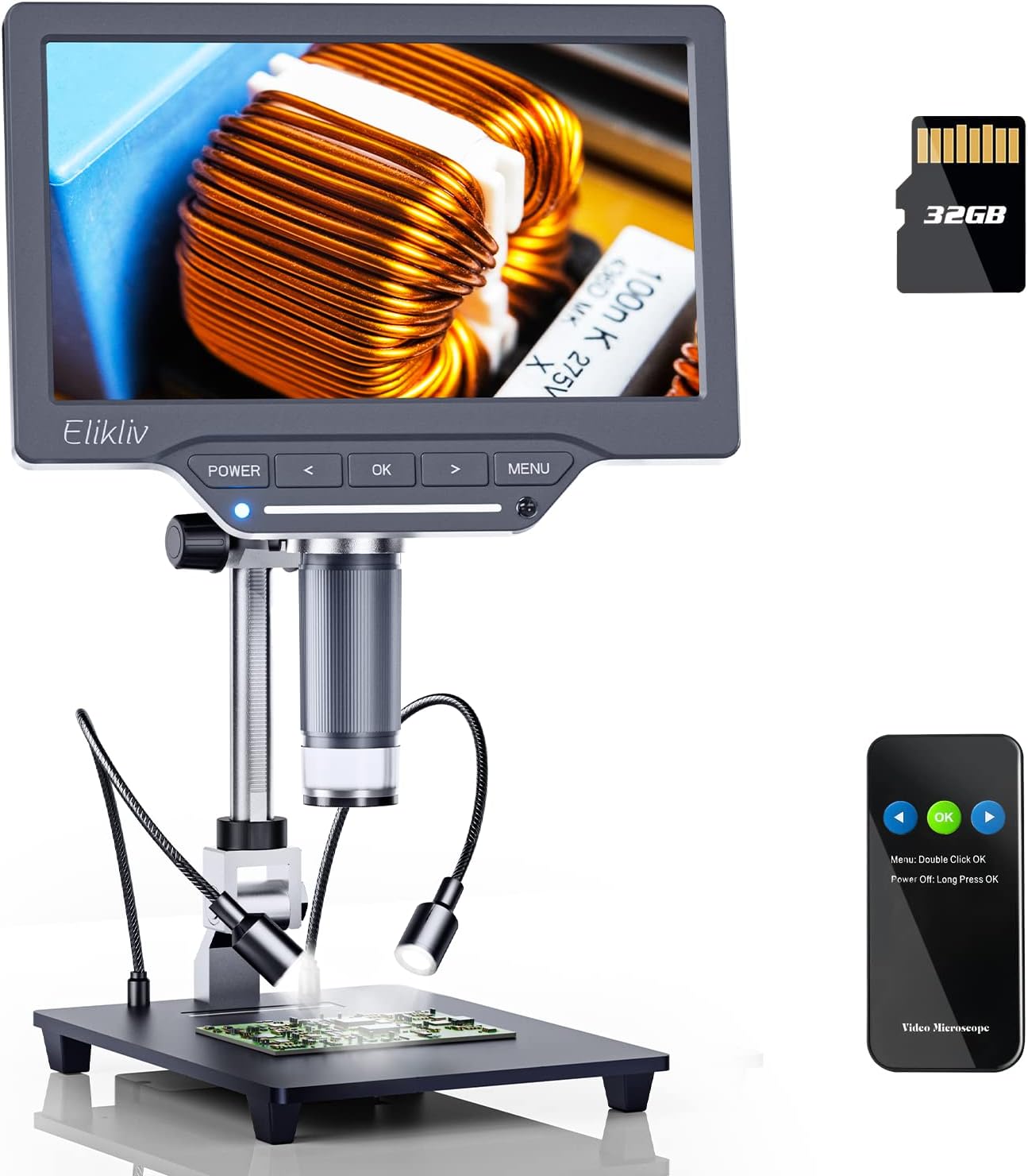 ELIKLIV EDM201 SE Digital Microscope with 10 Inch Stand : Amazon.ca ...