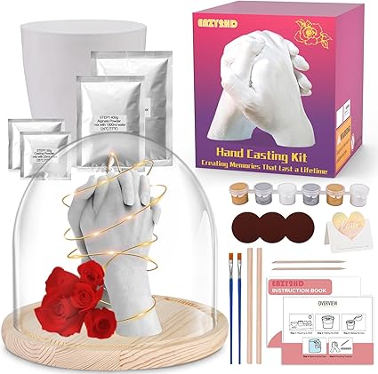 Amazon.com: Eazy2hD Hand Casting Kit Couples- Plaster Hand Mold Kit for ...