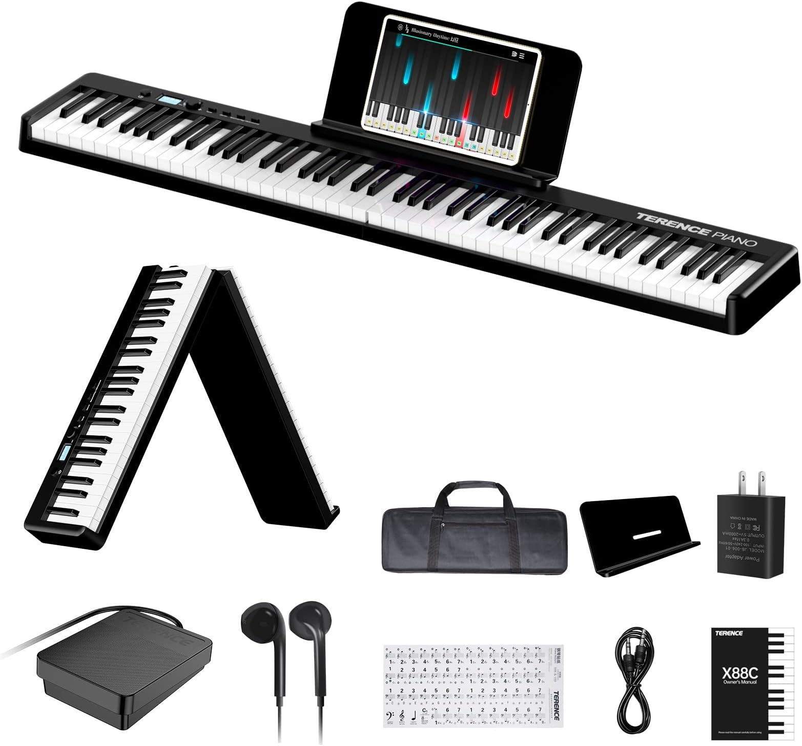Amazon.com: Yamaha YPG535 Portable Grand Piano Package : Musical ...