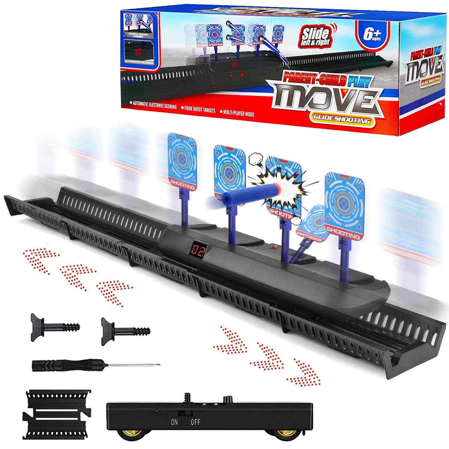 Buy Electronic Target for Nerf , Digital Moving Scoring Auto Reset ...