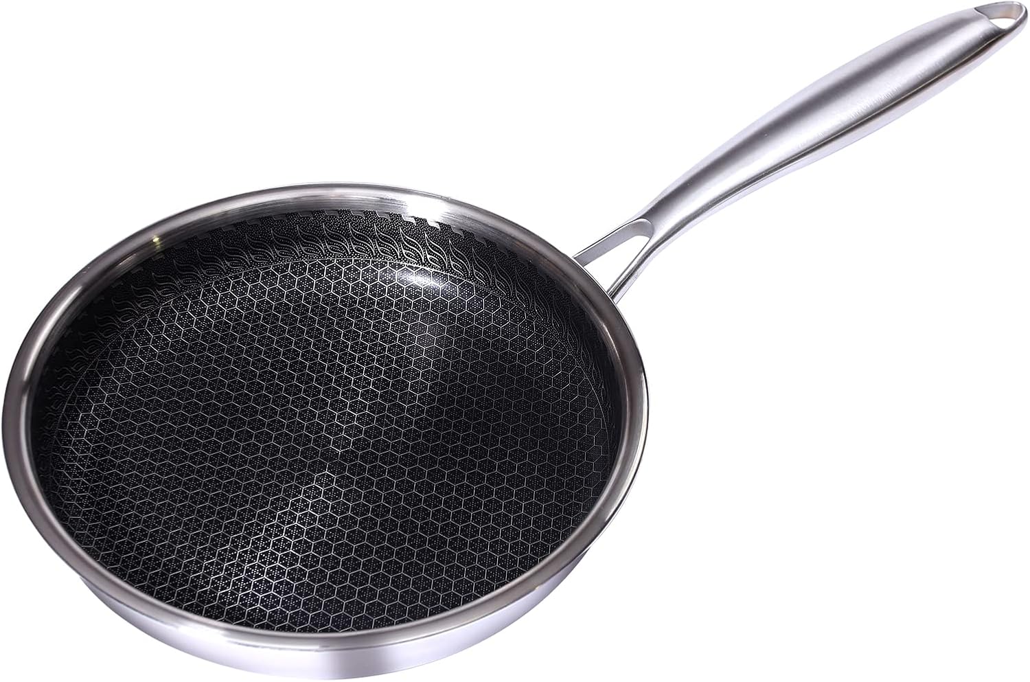 Amazon.com: Magnolia Nonstick Deep Frying Pan, 11 Inch Stainless Steel ...